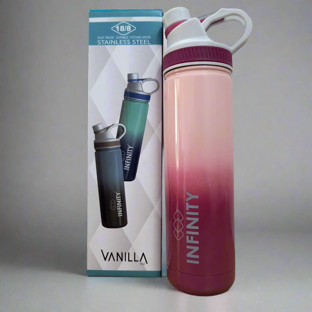 AM5119 Infinity Vanilla 750 Double Wall Insulated Steel Bottle 750ml – Amd-Deodap