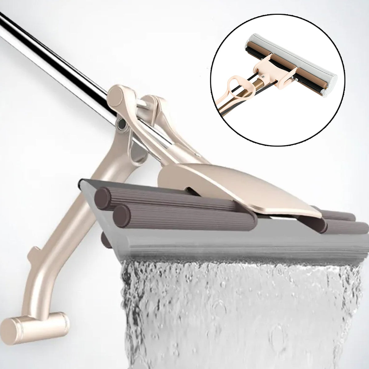 15721 Sponge Mop Super absorbent Sponge-head-self-cleaning miracle-mop ...