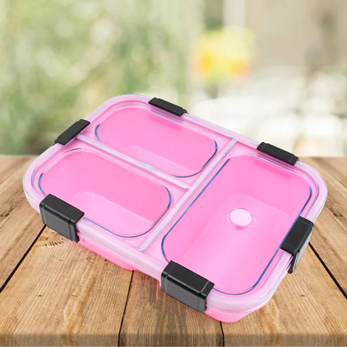 10103 Plastic 3 Compartment Insulated Lunch Box, Lunch Box (1 Pc) – Amd ...