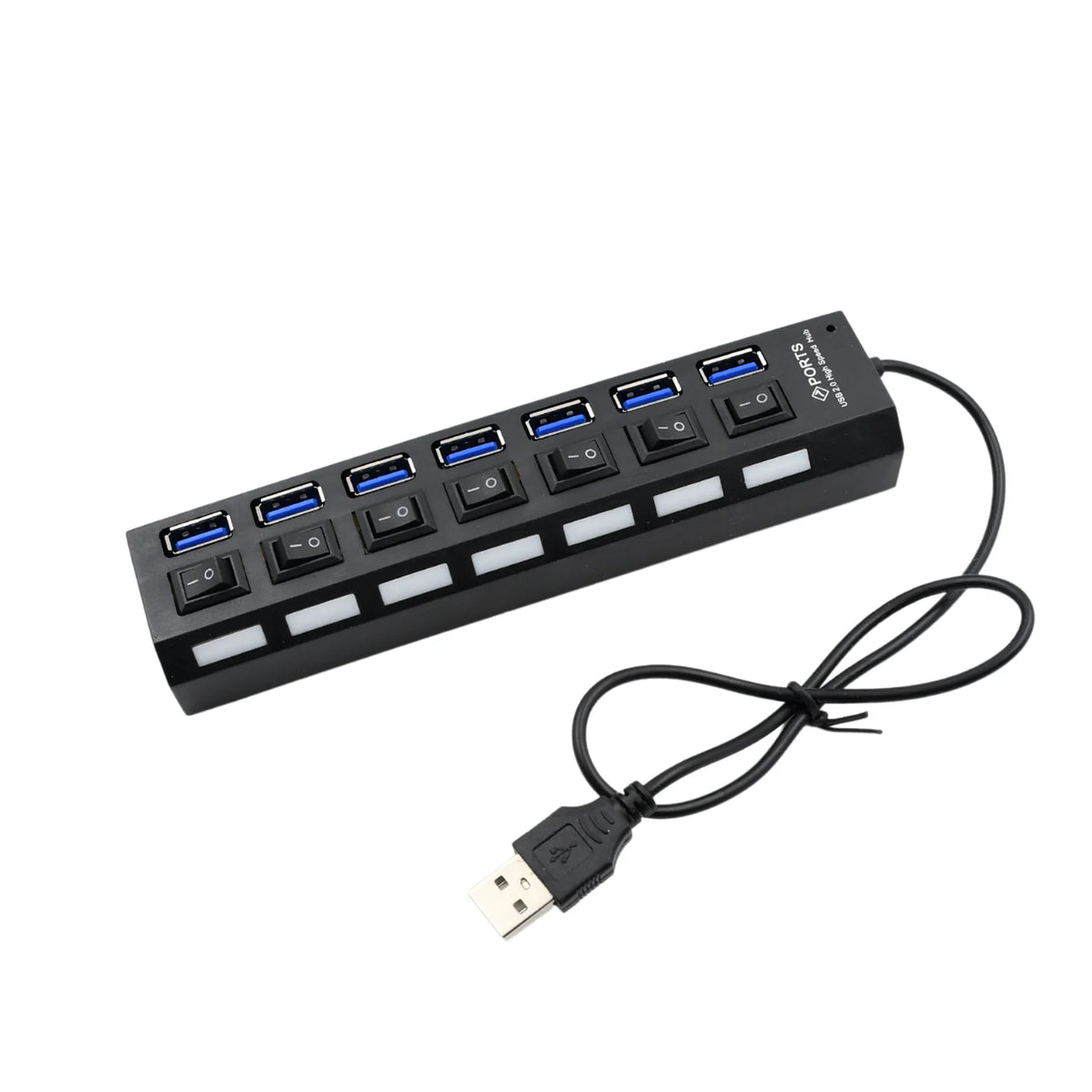 6994 USB SPLITTER MULTI PORT USB 2.0 HUB, 7 PORT WITH INDEPENDENT ON/O ...