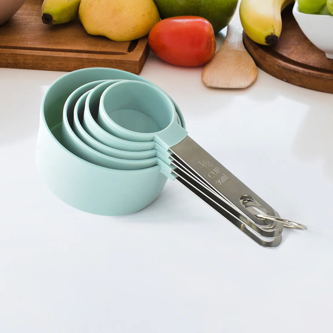 12114 Stainless Steel and Plastics Measuring Cups (5 Pcs Set) – Amd-Deodap