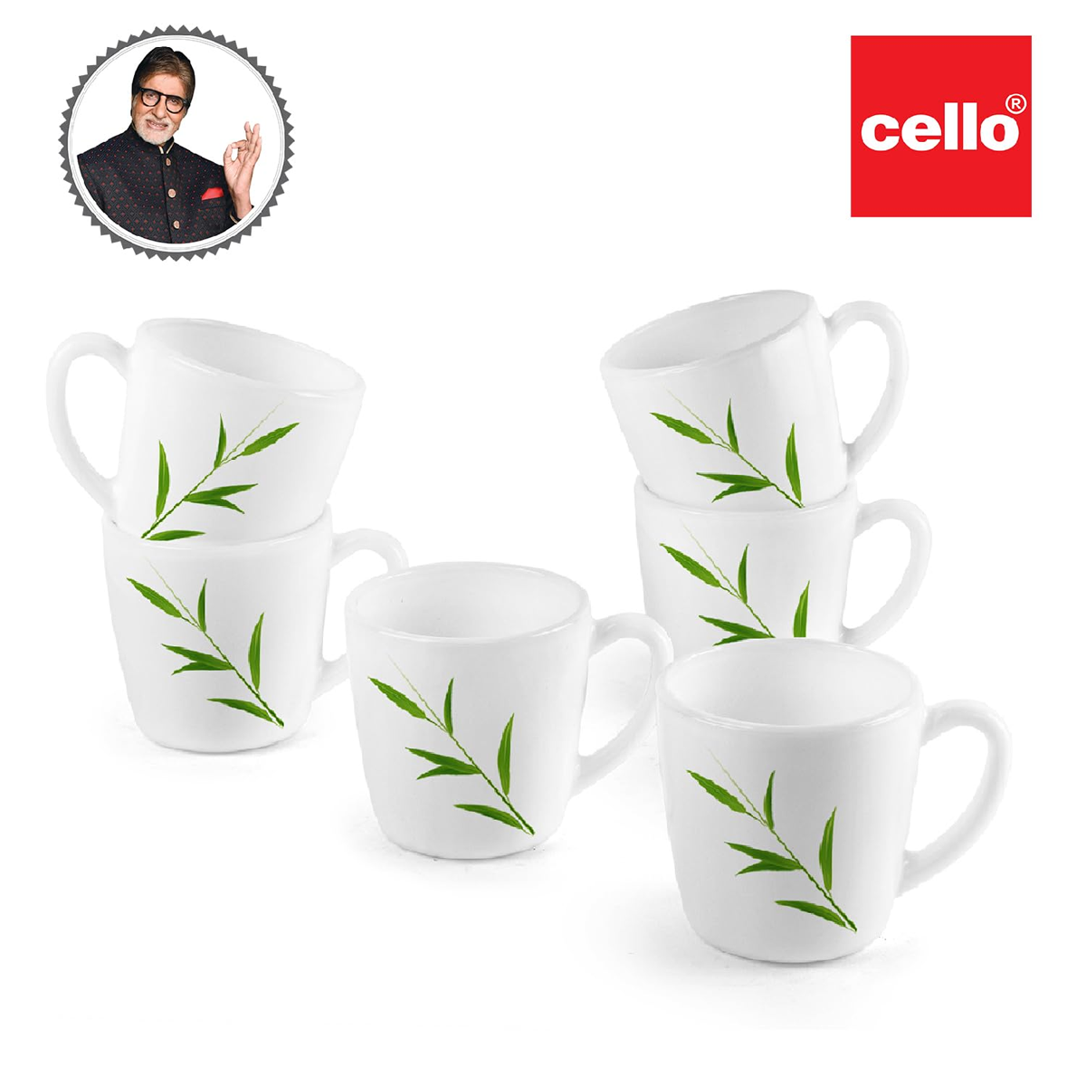 AM0893 CELLO Ricca Mug 6 Pcs Set 100ml (Multi Design) – Amd-Deodap