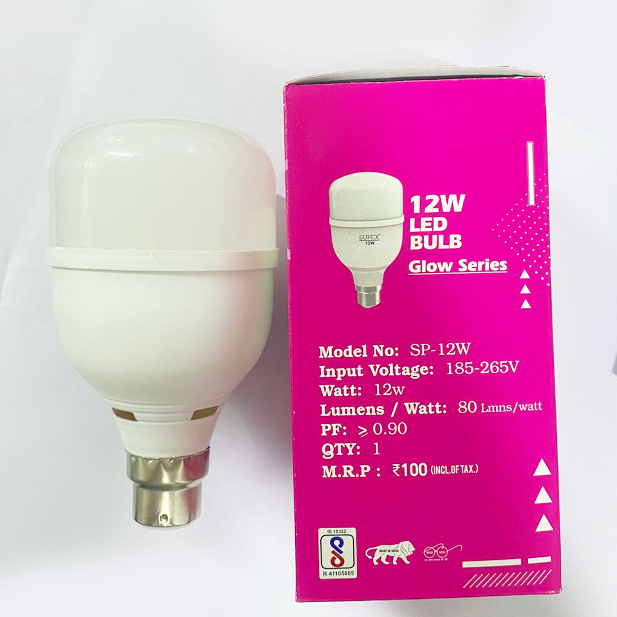 3396 12W LED Bulb, Cool White – Amd-Deodap