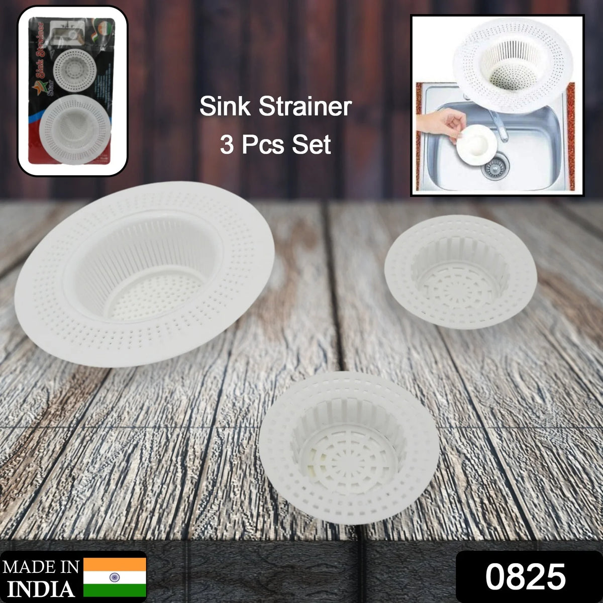 0825 PLASTIC SINK STRAINER FOR KITCHEN| BASIN STRAINER | WASTE FILTER ...