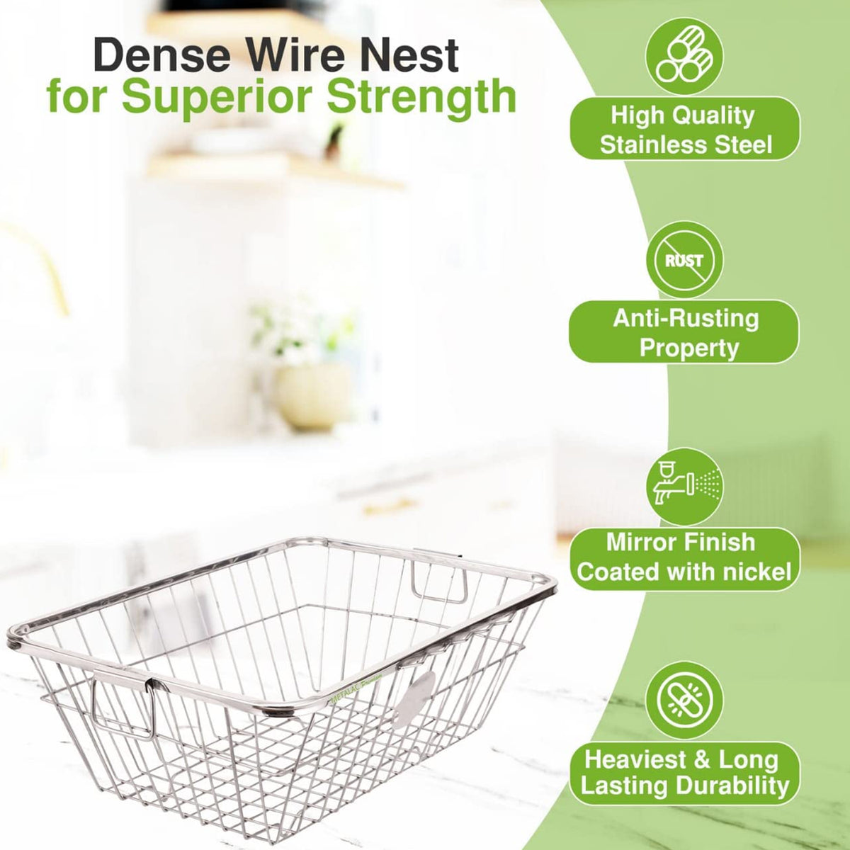 3846 Stainless Steel Dish Drying Basket – Amd-Deodap