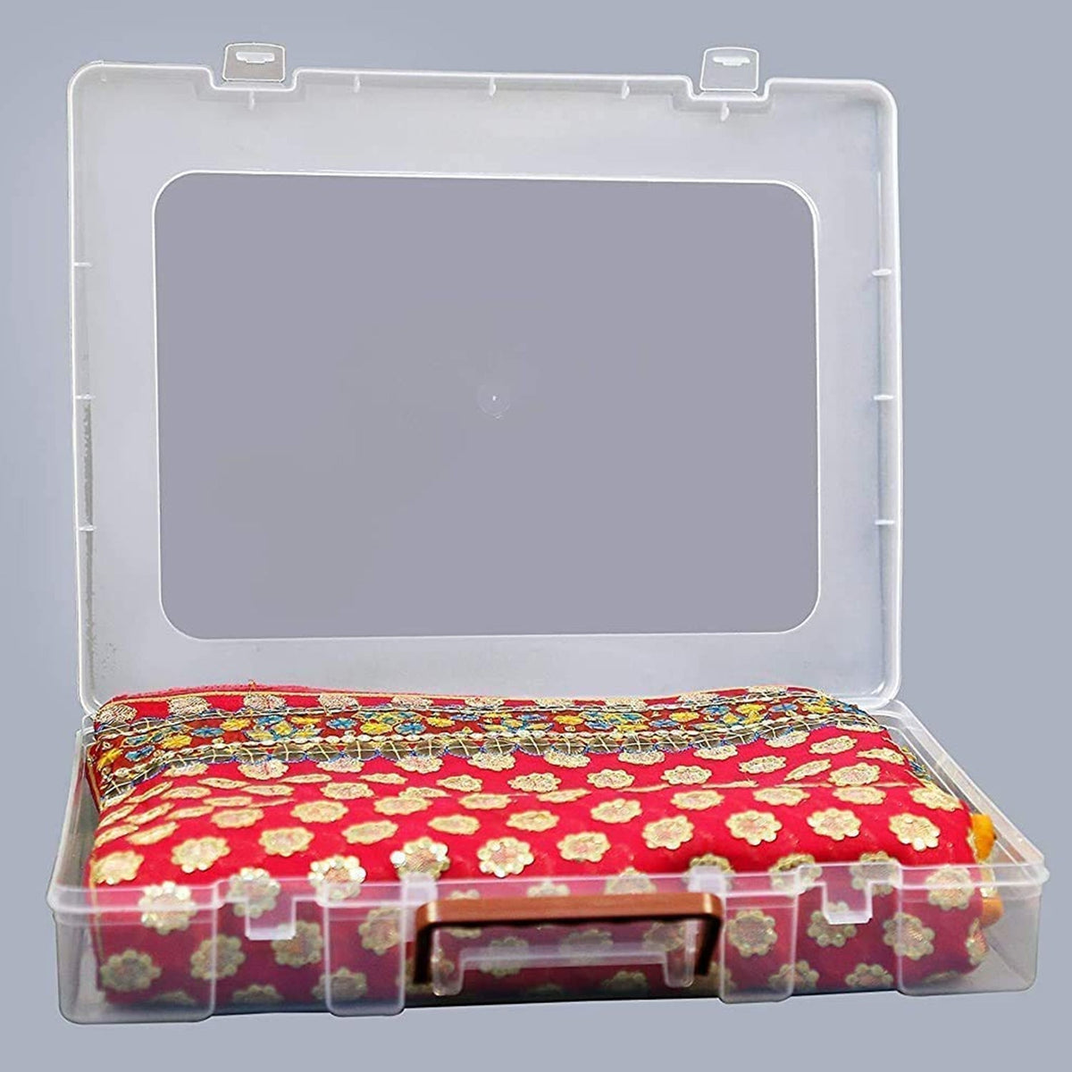 3848 Rectangular Plastic Storage Saree Box with Locks and Handle – Amd ...