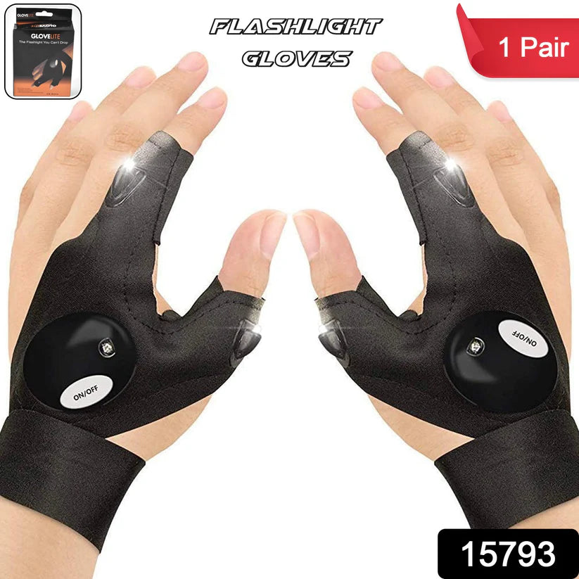 15793 LED Flashlight Gloves Gifts for Men (Hand Gloves Light / 1 Pair ...