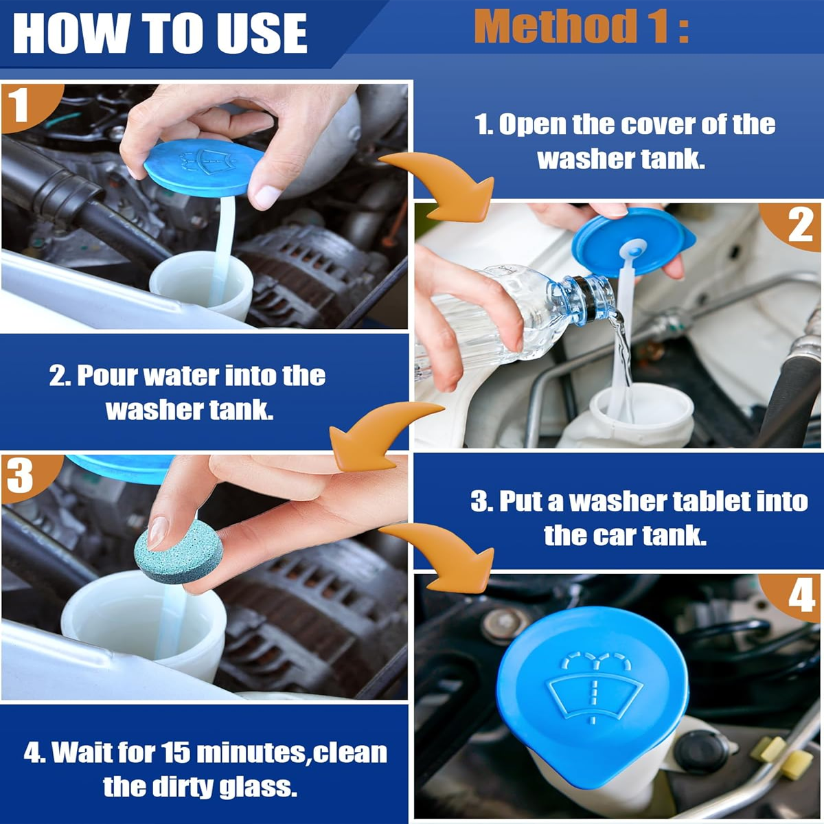 7214 Car windshield washer fluid tablets – Amd-Deodap