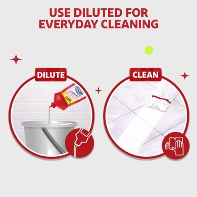 AM2490 Bathroom Cleaner Liquid Floor Cleaner Red Cleaner Bottle 500ml ...