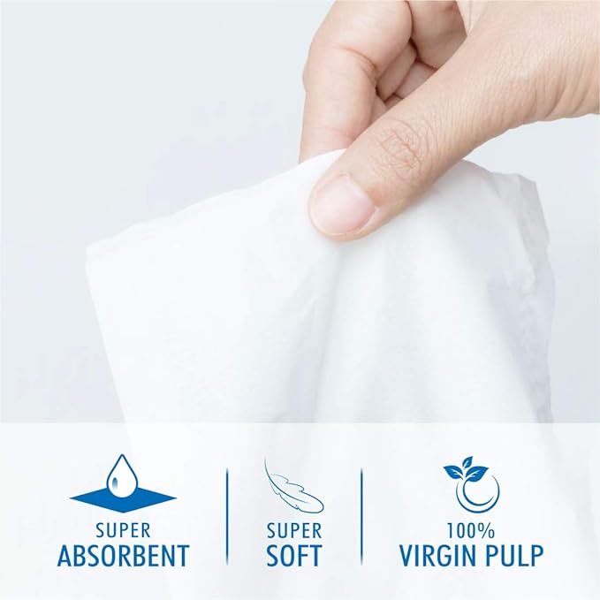 3496 Tulips Facial/Car Tissue Paper, Super Soft & Pure, 100 Pulls x 2 ...
