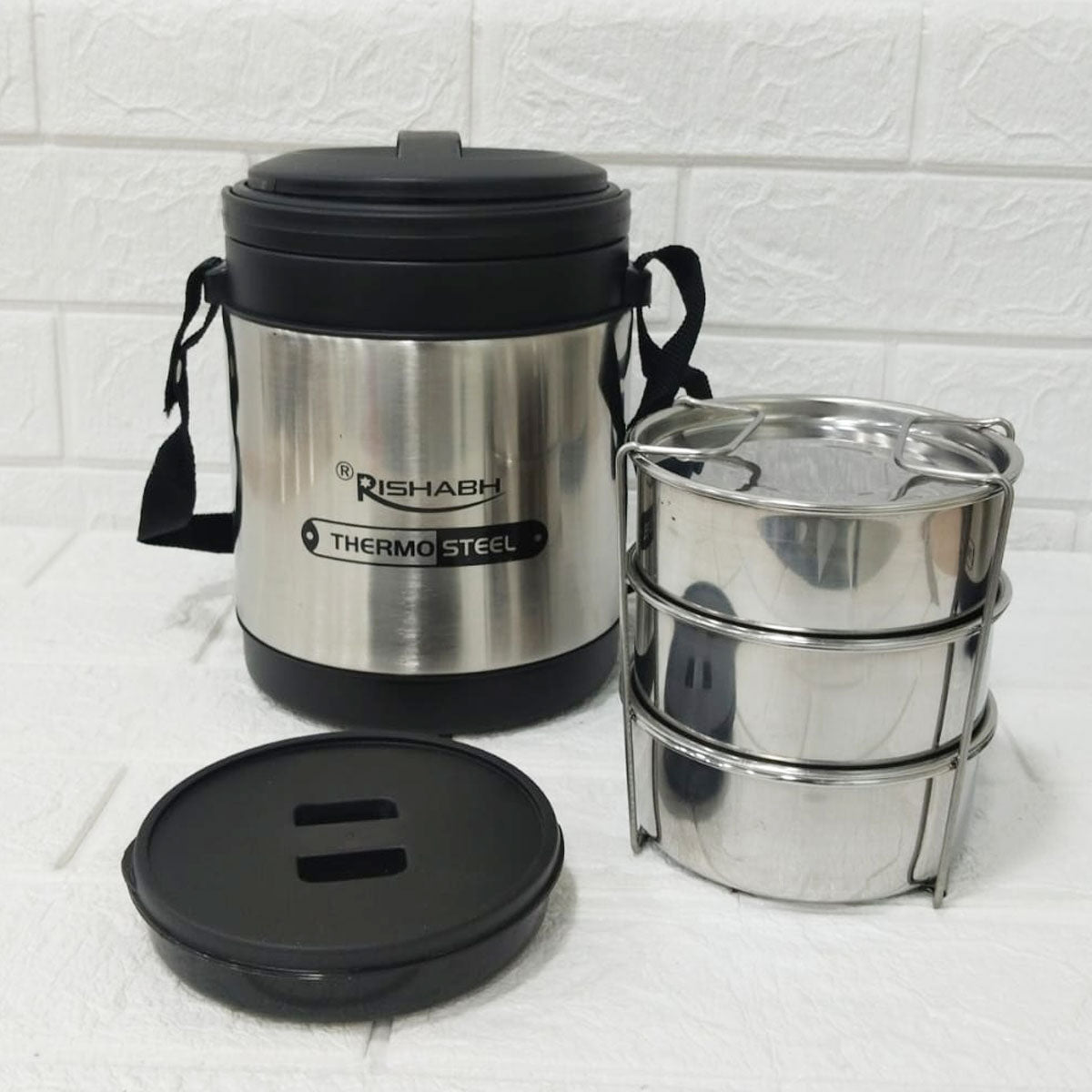 Di0258 Rishabh Imperial Set 2 - Thermo Steel Insulated Hot Pot & Water ...