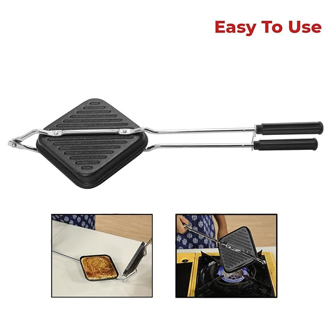 AM3583 Toster Black Grill Wire Handle Sandwich Maker – Amd-Deodap