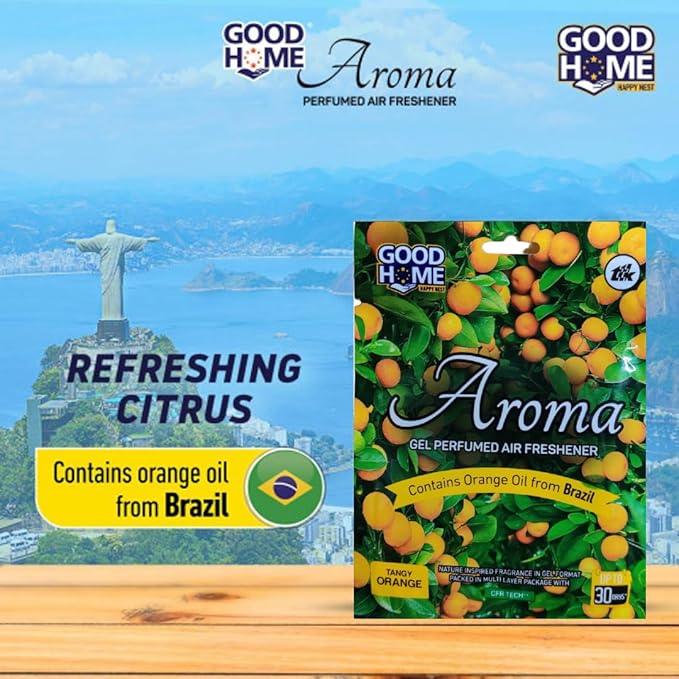 AM2110 Good Home Aroma Gel Perfumed Air Freshener Tangy Orange – Amd-Deodap