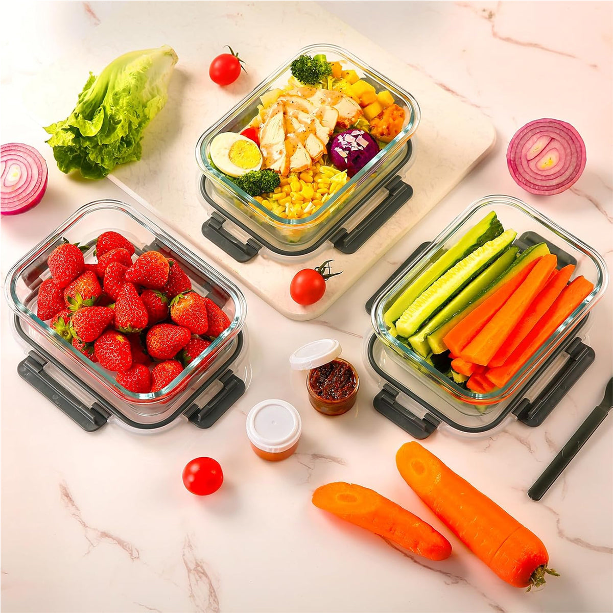 AM2032 Cello Steel-O Fresh Borosilicate Rectangle Container 370ml – Amd ...