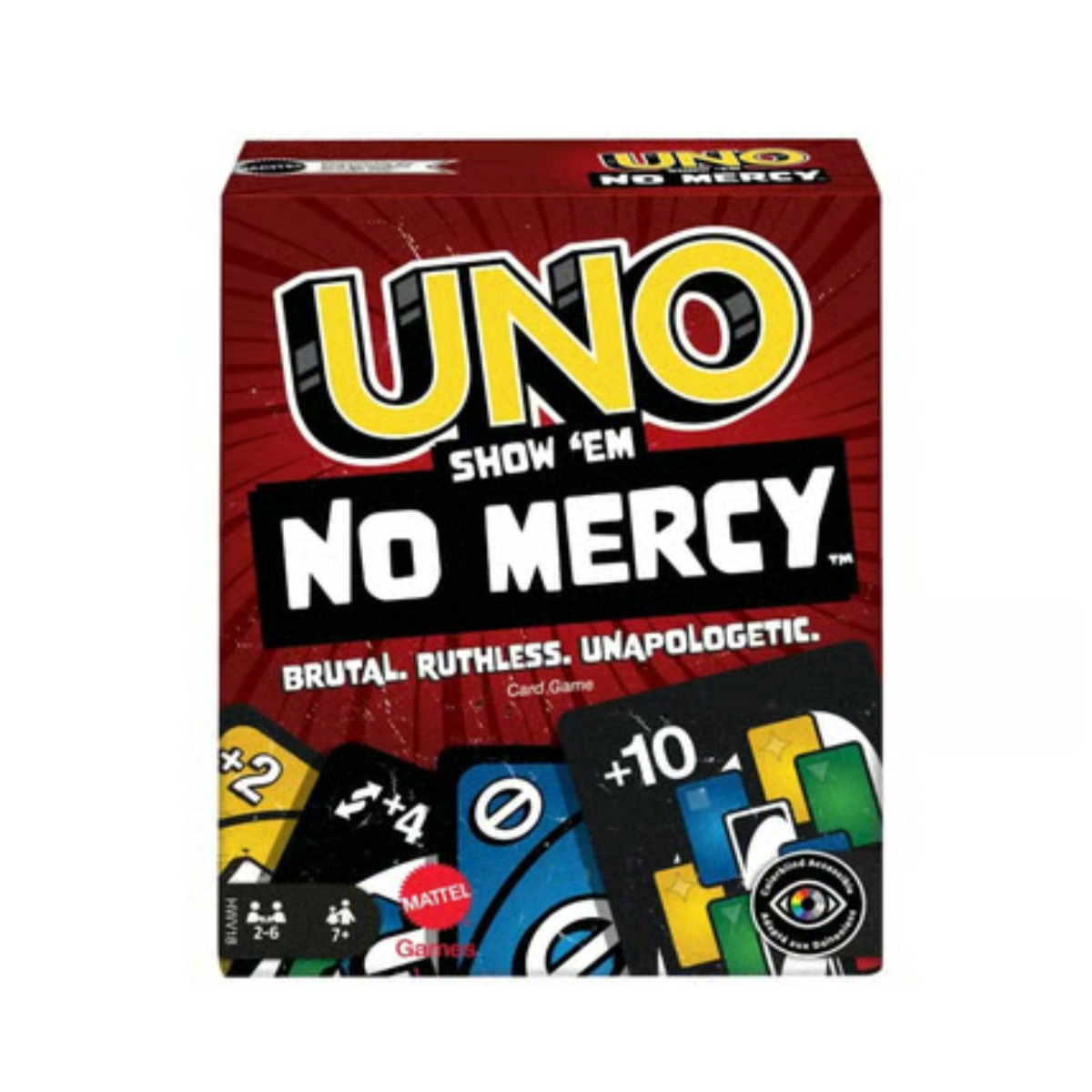 3116 UNO Show 'Em No Mercy Card Game | Ruthless & Unapologetic Fun for ...
