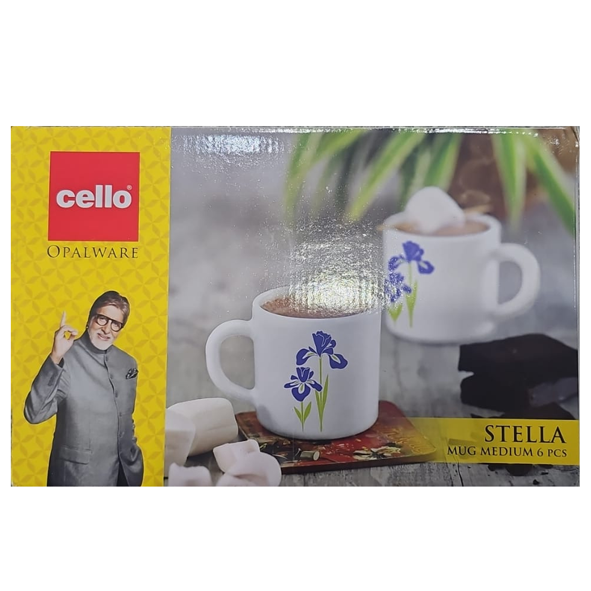 AM0898 CELLO Opalware Stella Cup 6 Pcs – Amd-Deodap
