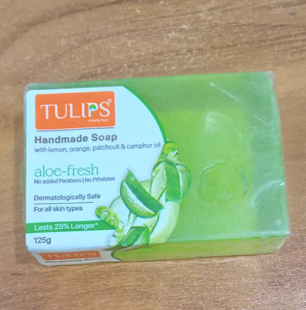 AM2060 Tulip Handmade Soap Aloe-Fresh With lemon orange Patchouli & ca ...