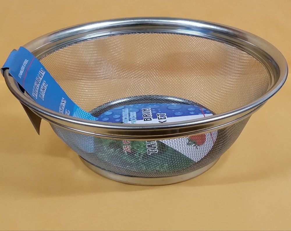 AM3550 SS Taller Brim Basket For Vegetable & Fruit 28cm – Amd-Deodap