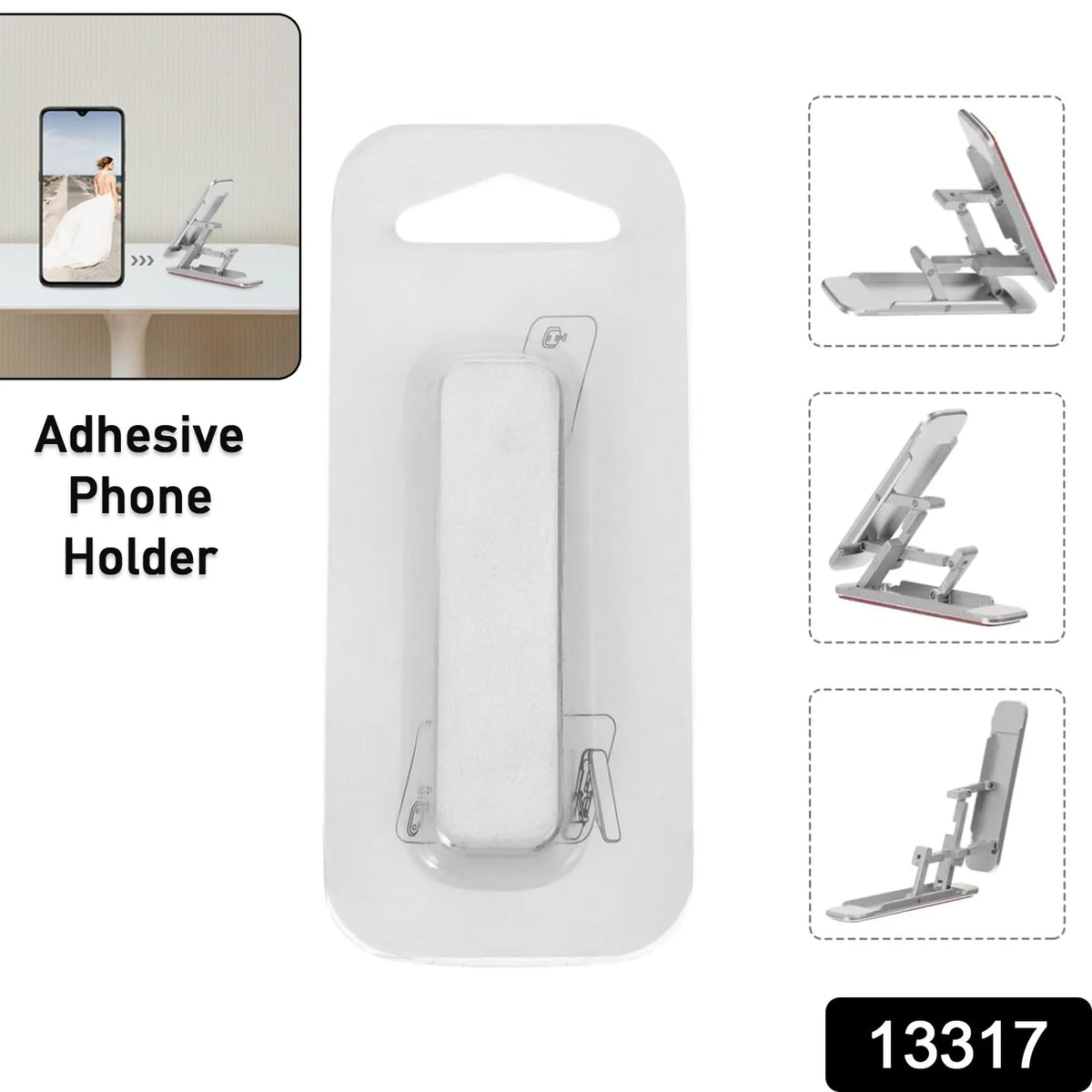 13317 Adhesive Folding Bracket Phone Stand (1 Pc) – Amd-Deodap