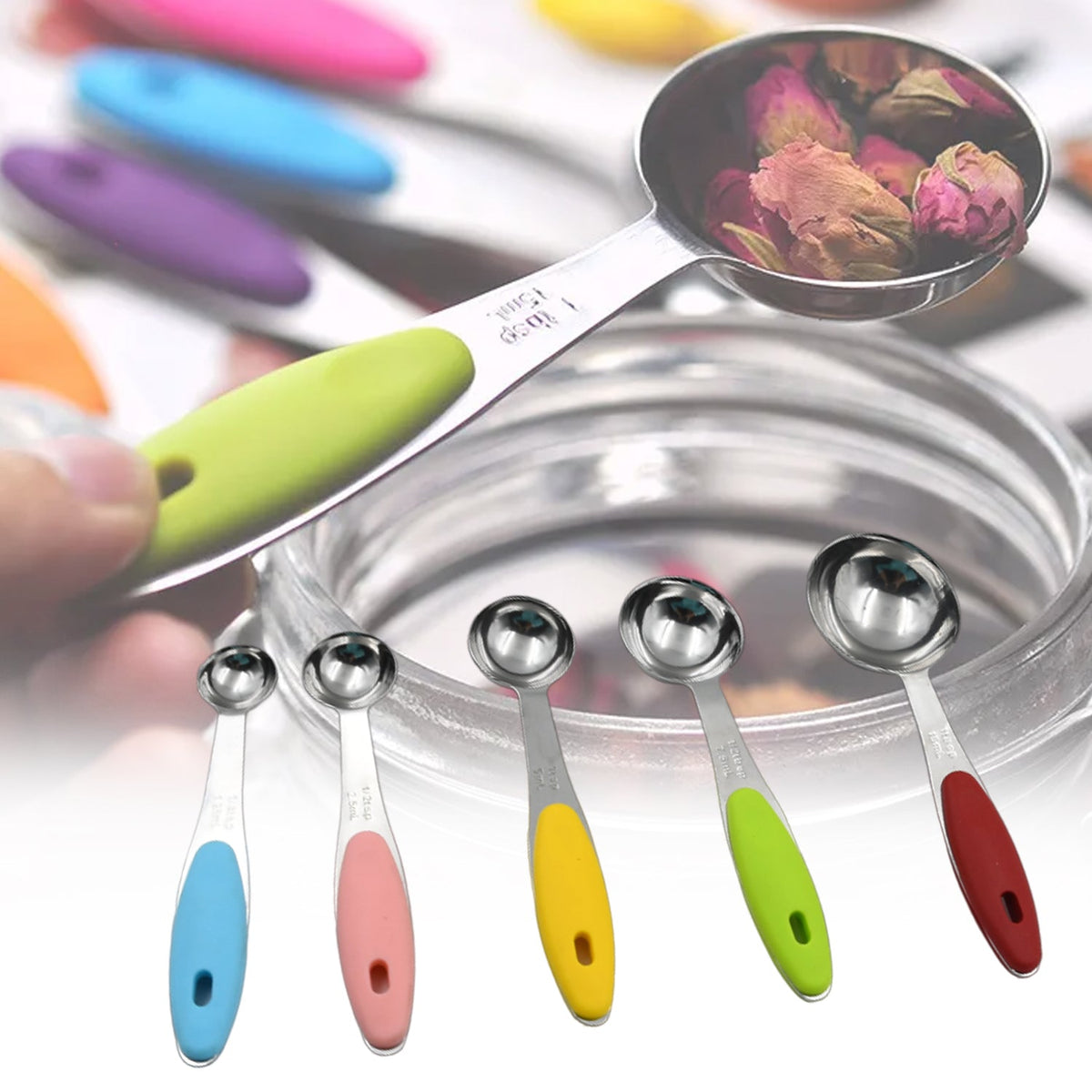 5863 Baking Measuring Spoons Measuring Cups for Baking, Premium Stainl ...