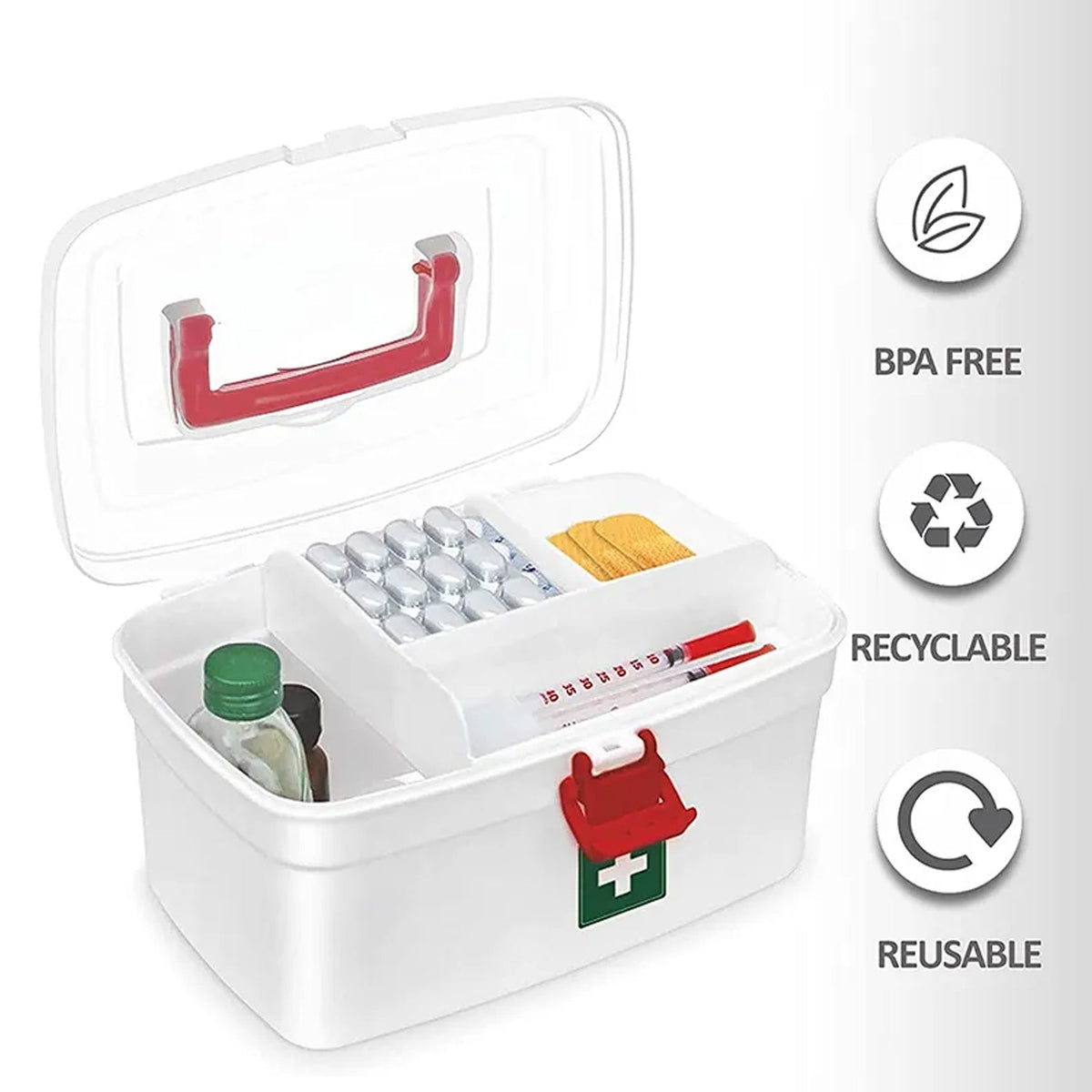 6412 Medical Box, 1 Piece,Indoor Outdoor Medical Utility,Medicine Stor ...