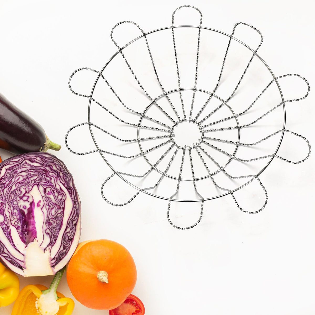 5130 Multipurpose Stainless Steel Modern Folding Fruit and Vegetable ...